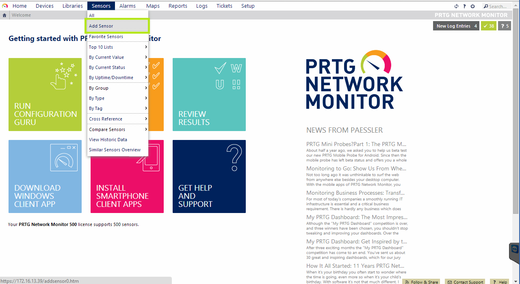 NetFlow Configuration and Monitoring via PRTG on VMware vSphere 5.x
