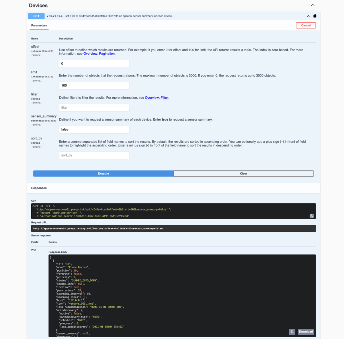Paessler PRTG offers a brand new Restful API alongside a new UI