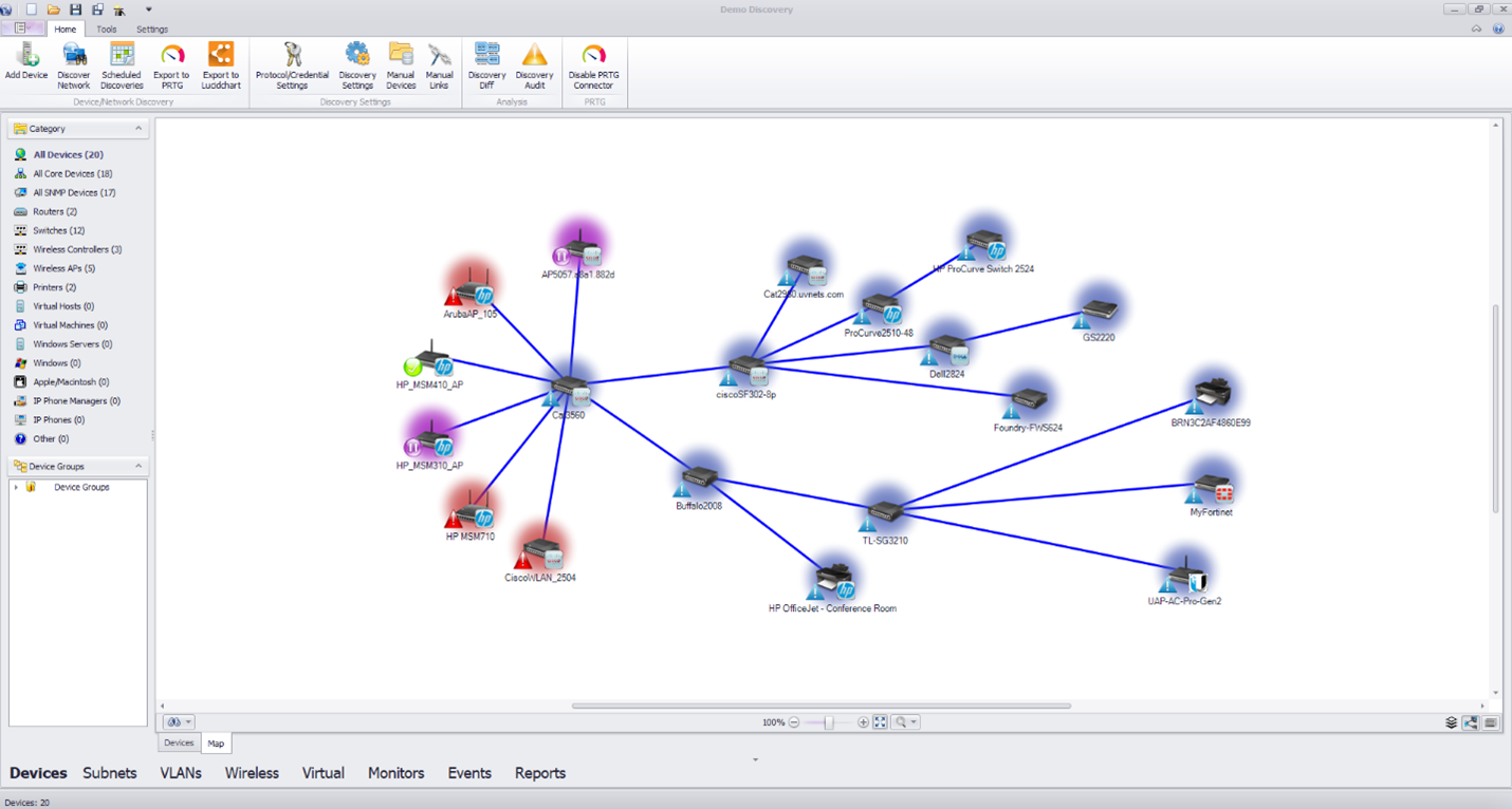 PRTG & UVexplorer: Skip the headaches of handmade network maps
