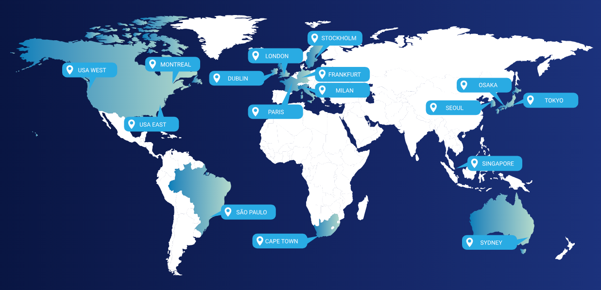 Choose from even more hosting regions for Paessler PRTG Hosted Monitor