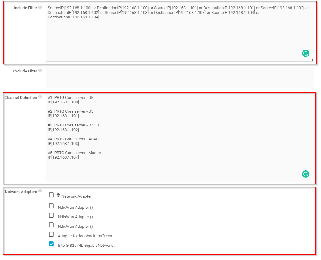 Monitor bandwidth consumption in a PRTG Enterprise Monitor environment