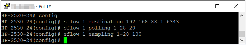 Traffic monitoring on HP Aruba switches with sFlow and PRTG