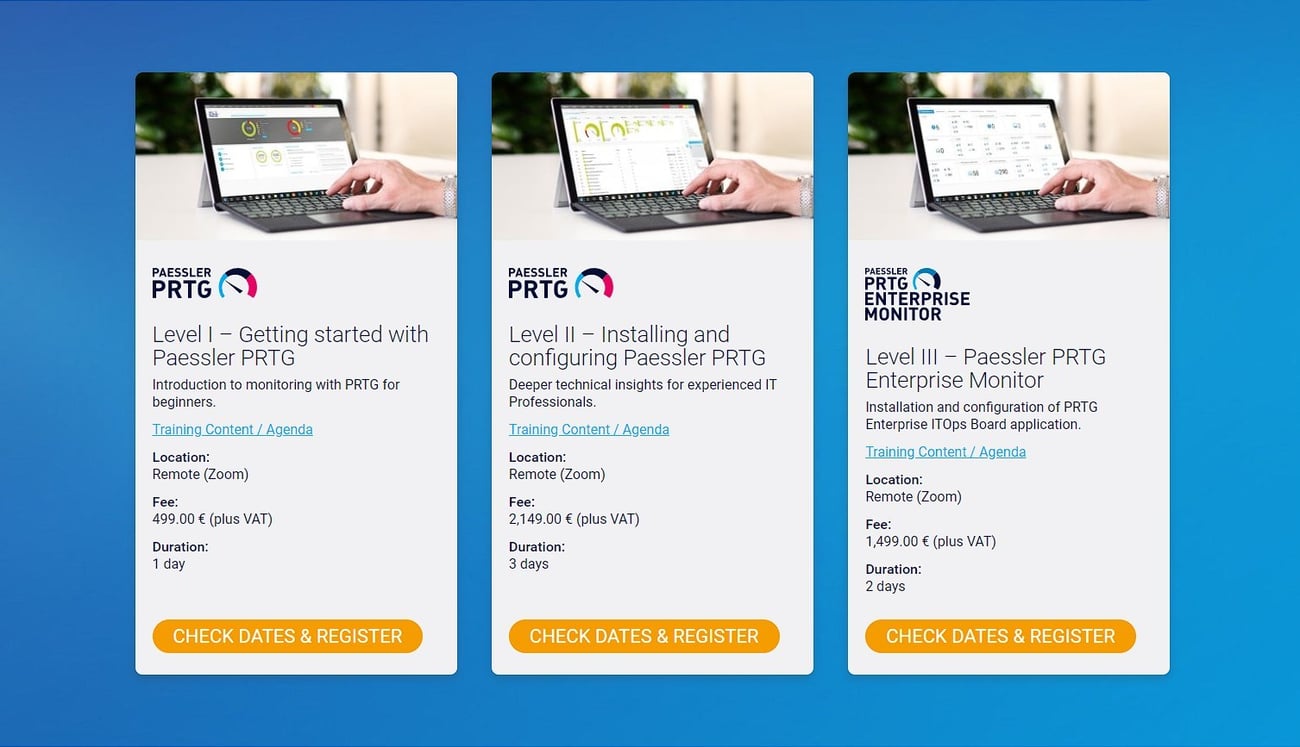 Join one of our 2024 training events