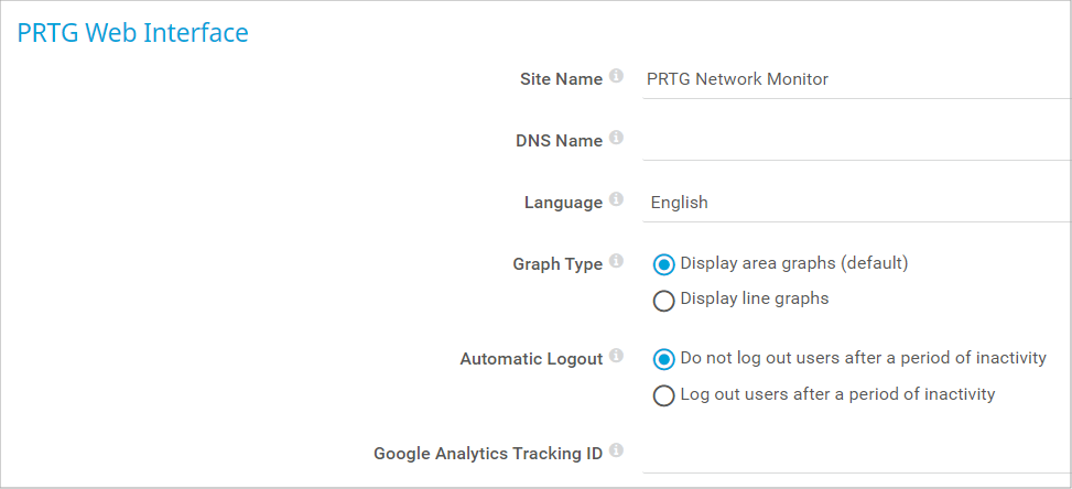 Different layers of security in Paessler PRTG