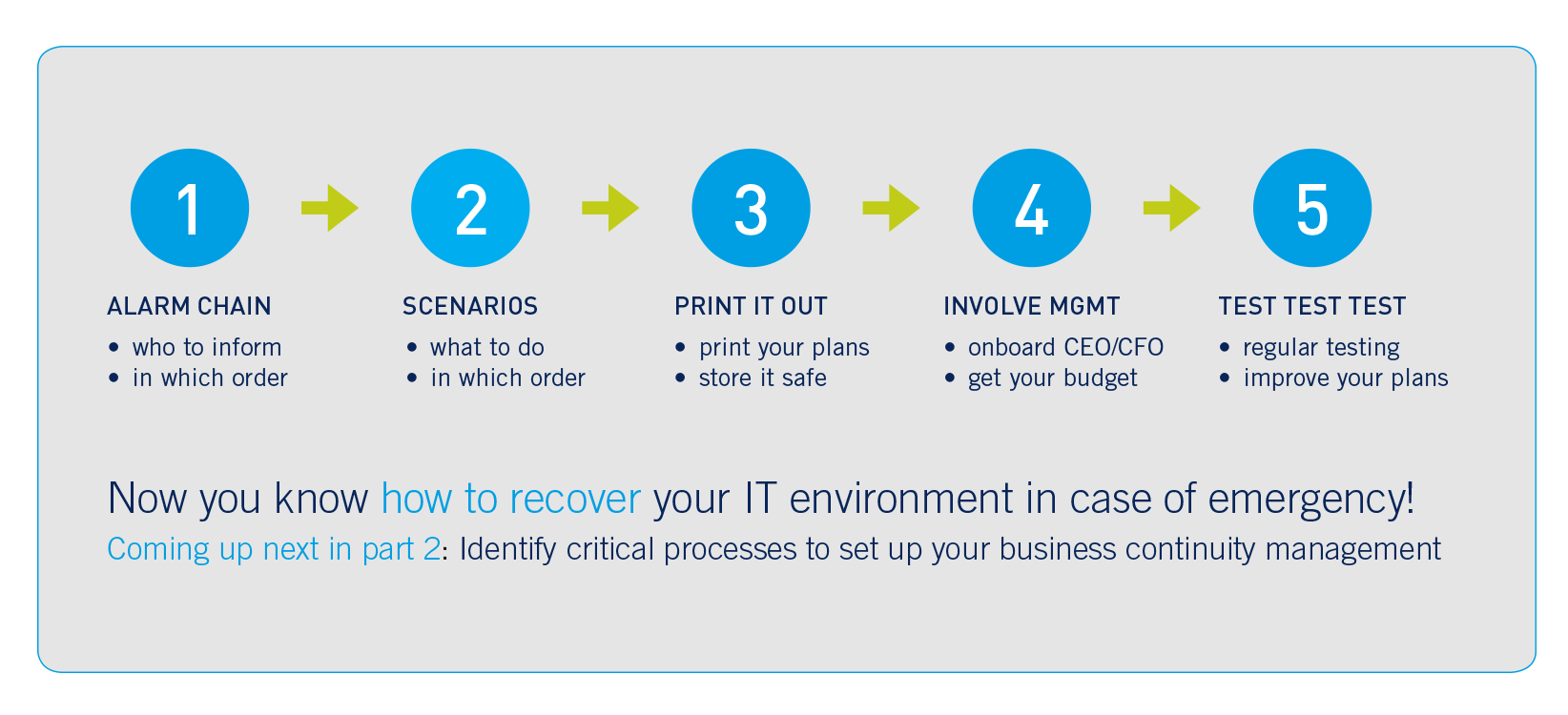 5 Important Steps to Survive an IT Emergency