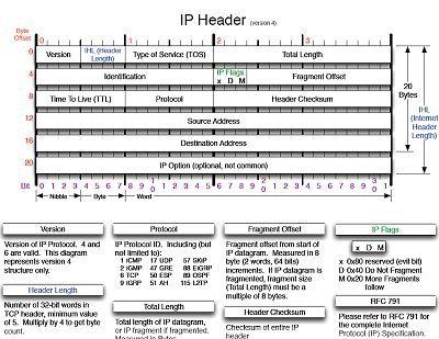Easy To Read Drawings of IP, TCP and UDP Packet Headers