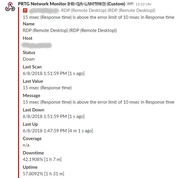PRTG Release 18.3.42 Is about Notifications, SQL Server 2017 and Shiny Map Objects