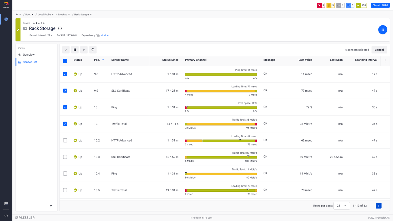 PRTG v. 21.4.73 comes with a new user interface, API and a new probe