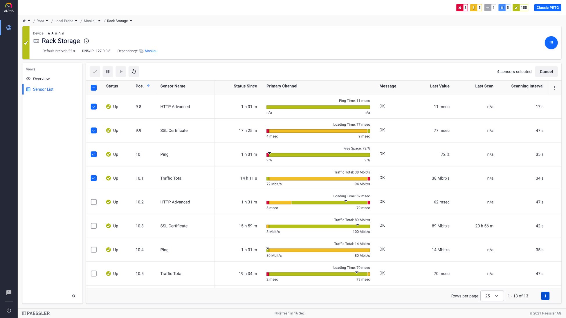 PRTG v. 21.4.73 comes with a new user interface, API and a new probe