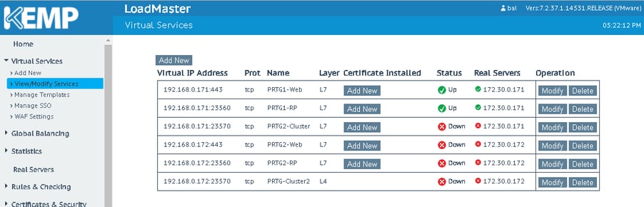 Using a KEMP LoadMaster as Reverse Proxy for PRTG: All the Config You Need